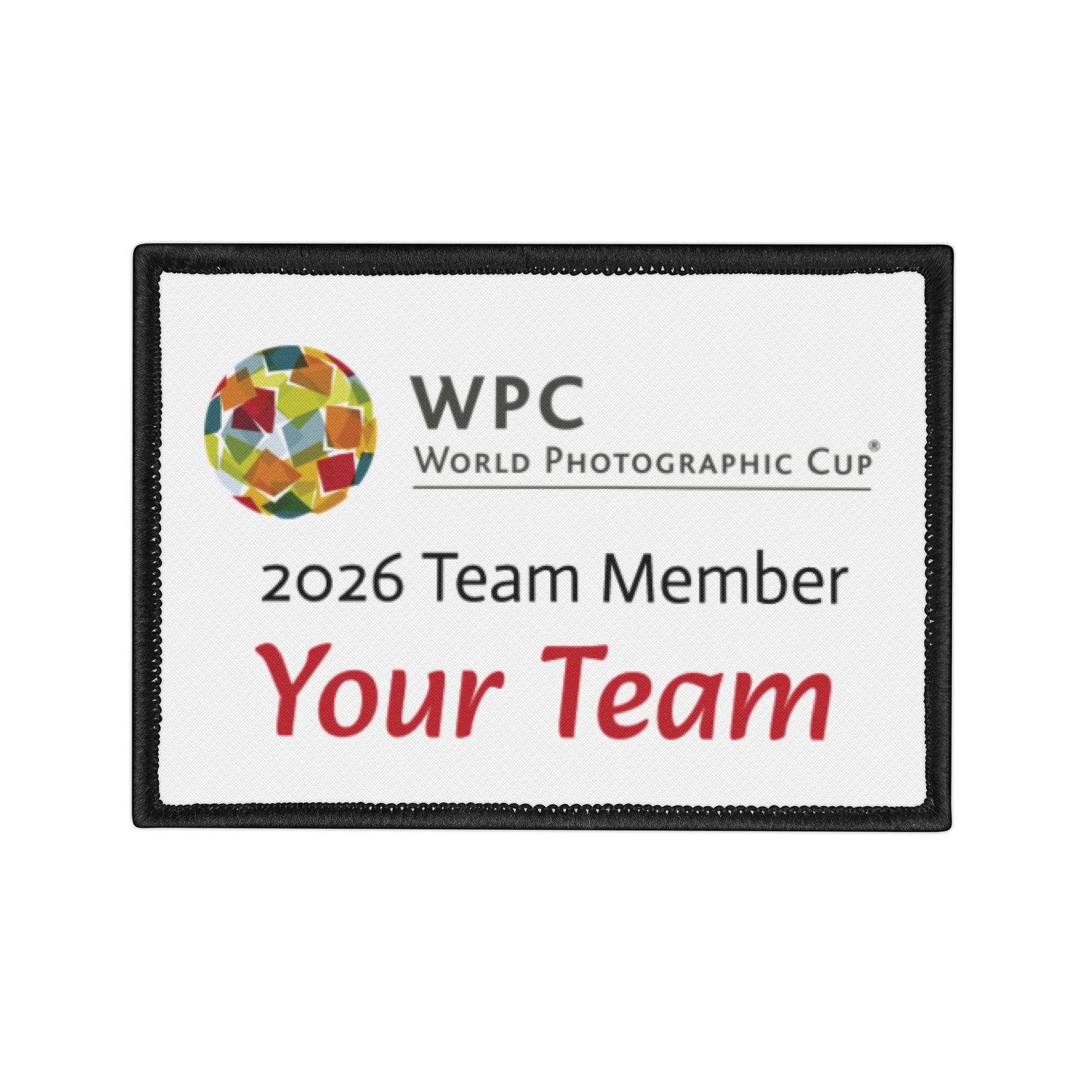 2026 WPC Team Member Custom Iron-On/Sew On Embroidered Patches - World ...